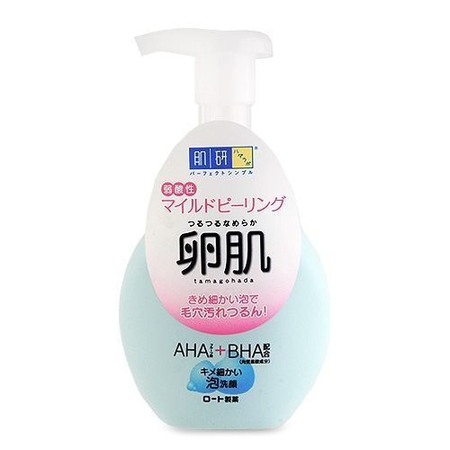 Hada Labo Tamagohada AHA+BHA Exfoliating Face Wash Foam Cleanser 160ml ...